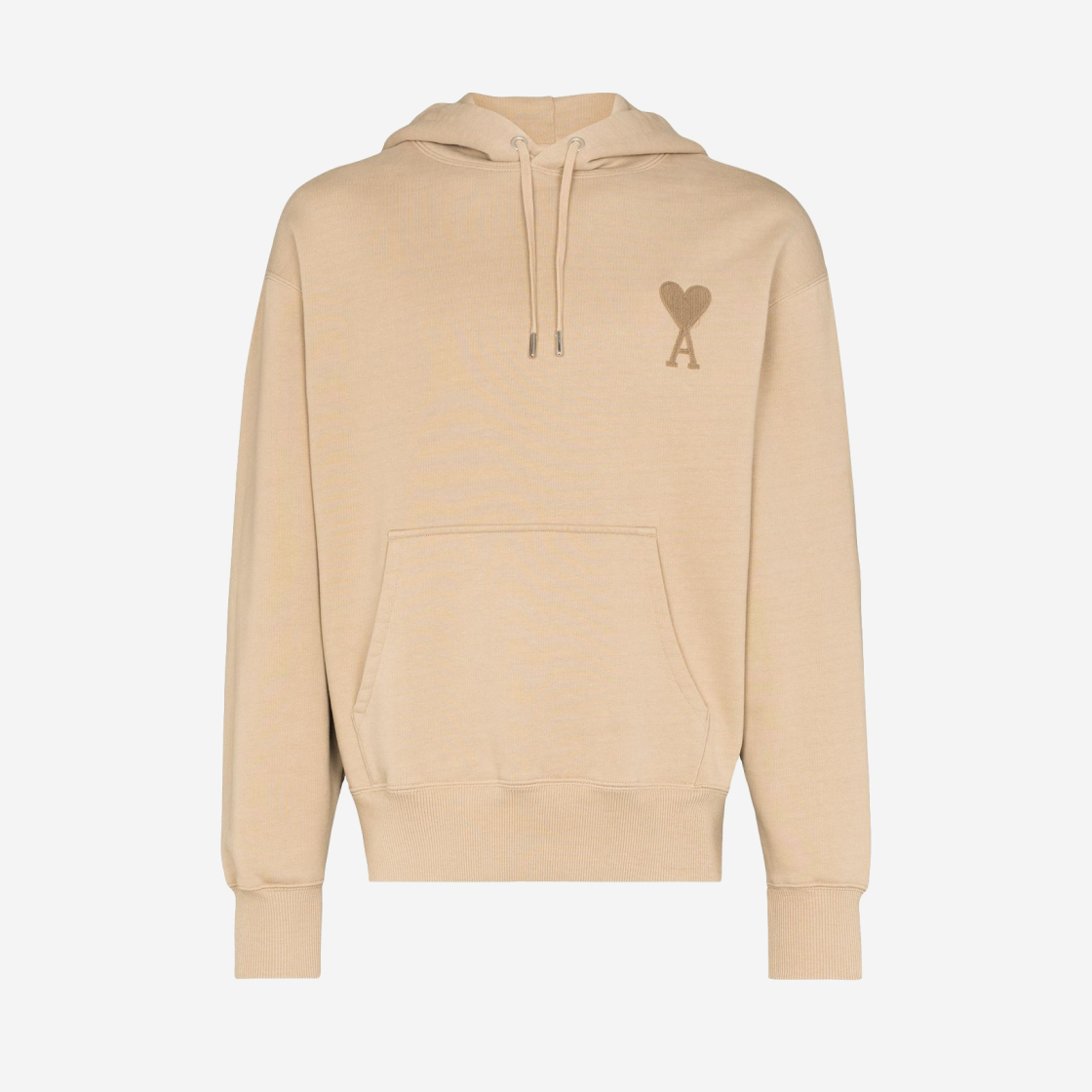 아미 톤온톤 하트 로고 후드 베이지 | AMI | KREAM