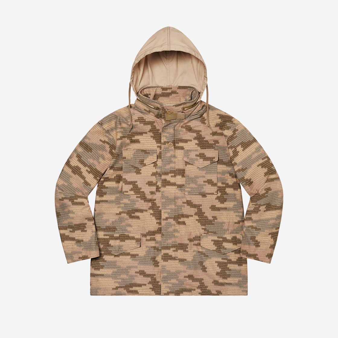 슈프림 로고 카모 M-65 자켓 탄 - 21SS | Supreme | KREAM