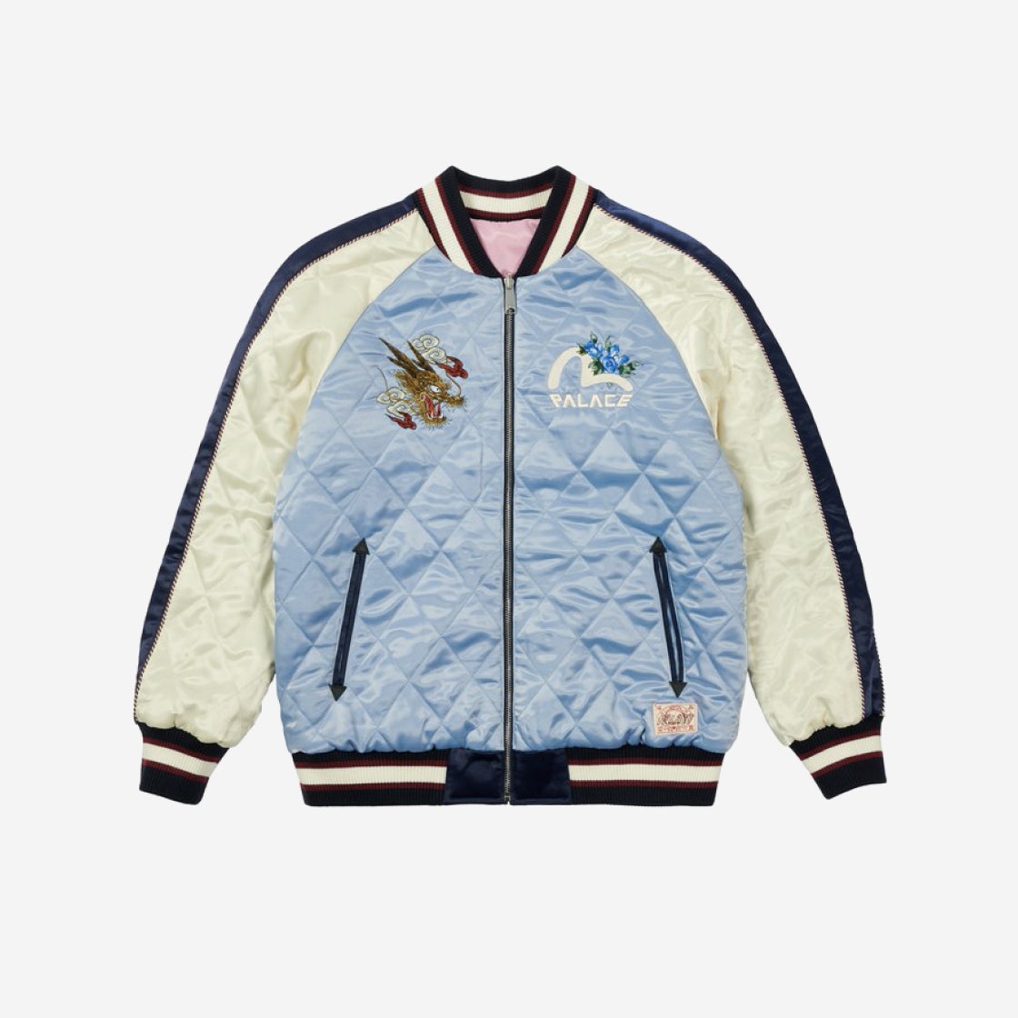 팔라스 x 에비수 리버시블 수베니어 자켓 블루 핑크 - 21FW | Palace | KREAM