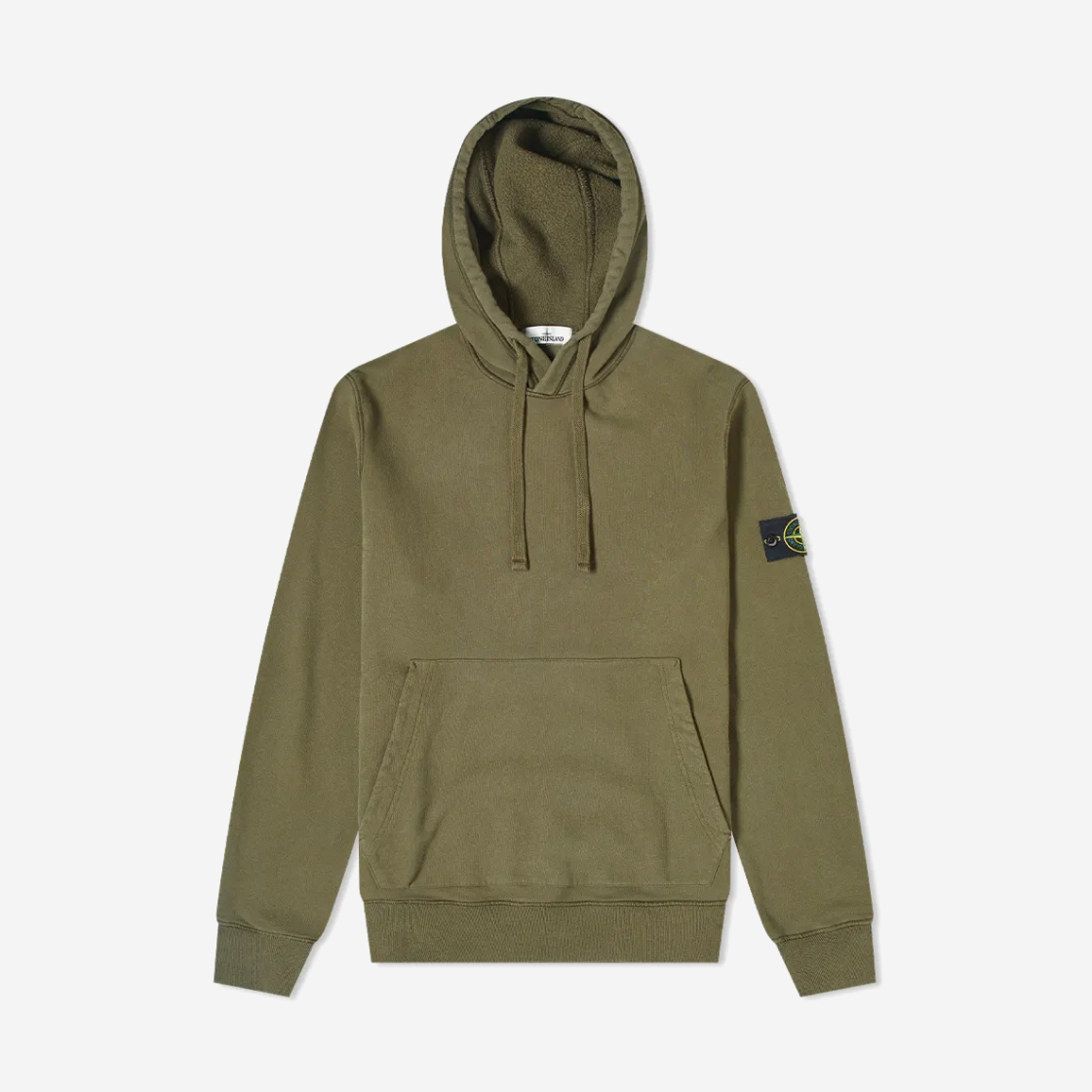 스톤 아일랜드 64120 코튼 플리스 후드 스웨트셔츠 다크 그린 - 20FW | Stone Island | KREAM