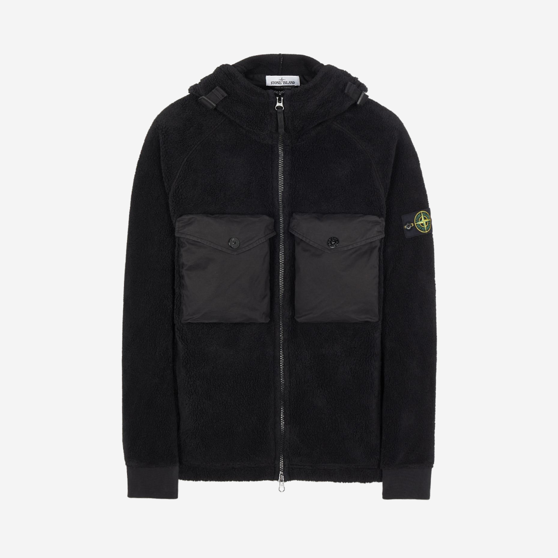 스톤 아일랜드 60134 코튼 파일 후드 집업 블랙 - 21FW | Stone Island | KREAM