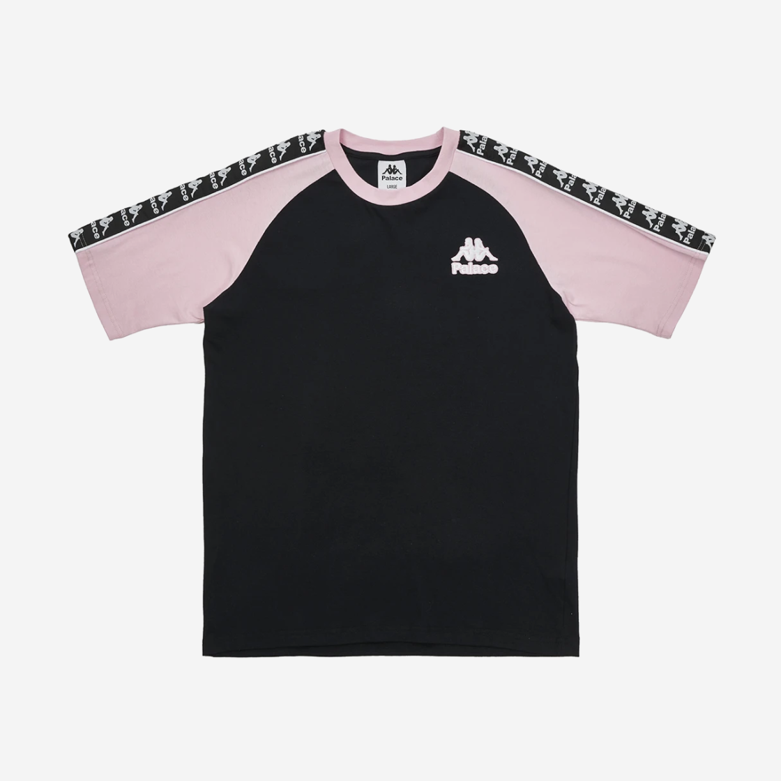 팔라스 x 카파 클래식 래글런 티셔츠 블랙 핑크 - 21FW | Palace | KREAM