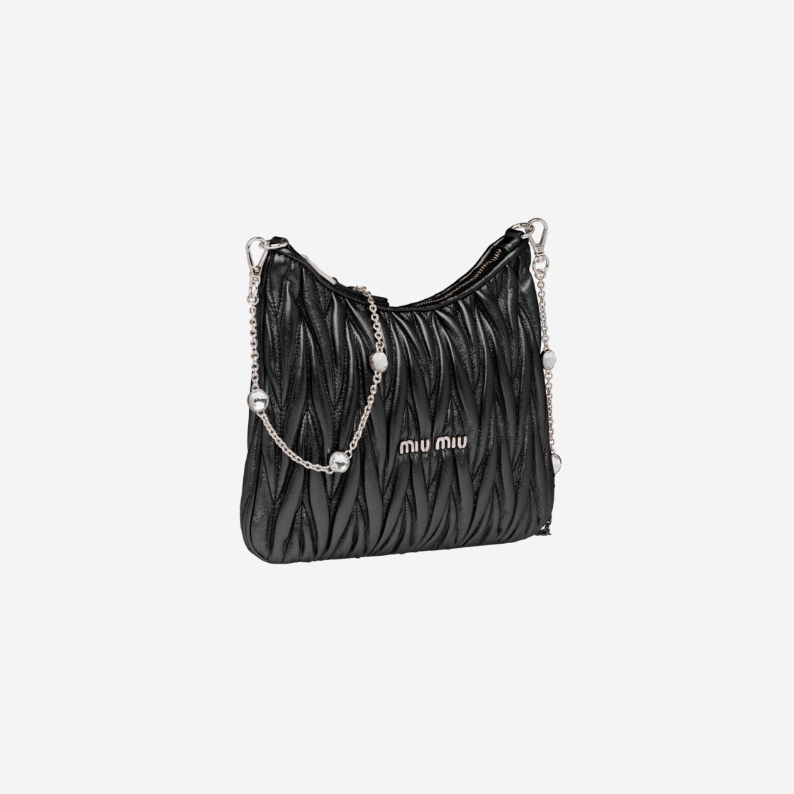 미우 미우 마테라쎄 나파 가죽 숄더백 블랙 | Miu Miu | KREAM