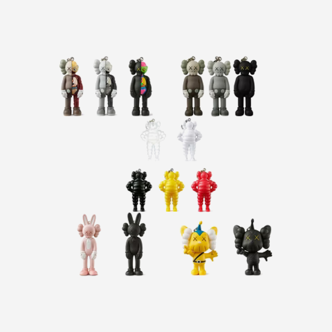 카우스 도쿄 퍼스트 컴패니언 어컴플리스 JPP 첨 키체인 (15개 세트) | Kaws | KREAM