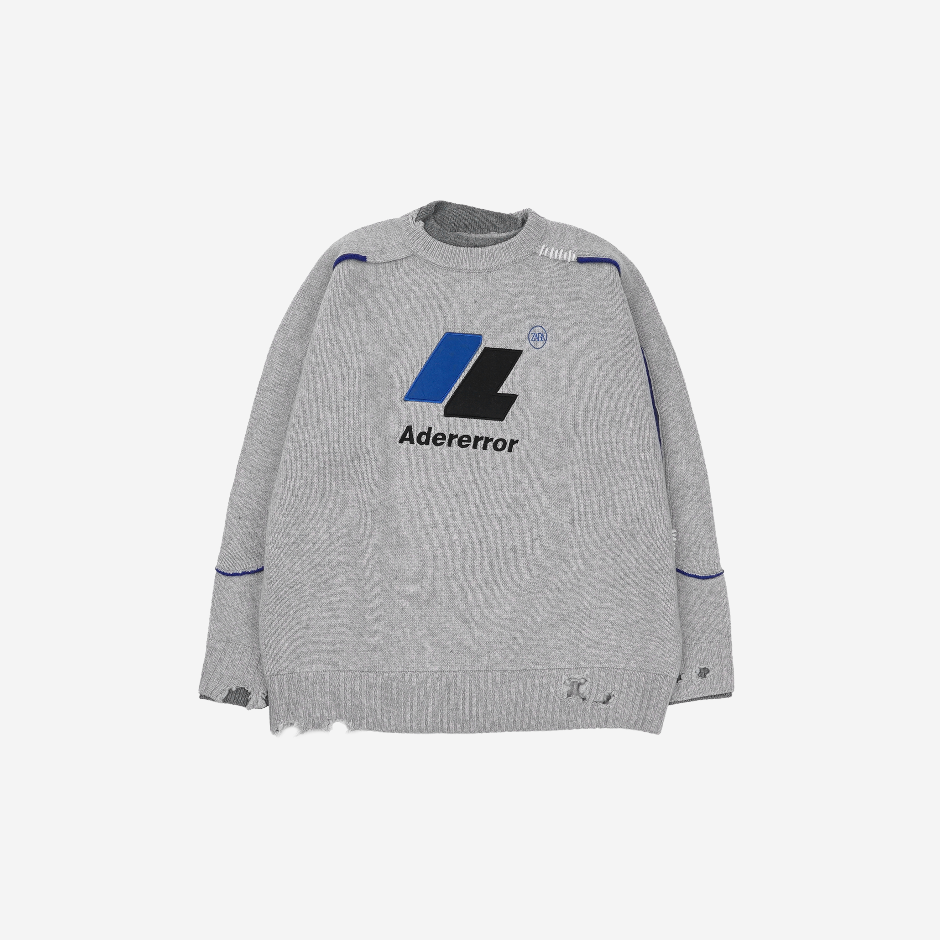 자라 x 아더에러 오버사이즈 스웨터 그레이 | KREAM