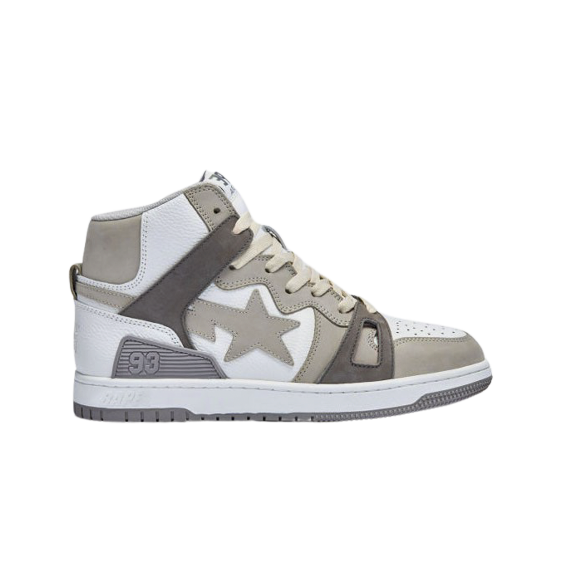 베이프 베이프 스타 93 하이 그레이 화이트 다크 그레이 | BAPE | KREAM