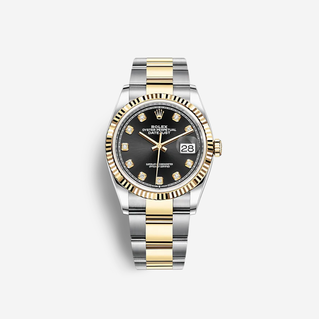 롤렉스 데이트저스트 36mm 126233 브라이트 블랙 다이아 셋팅 오이스터 | Rolex | KREAM
