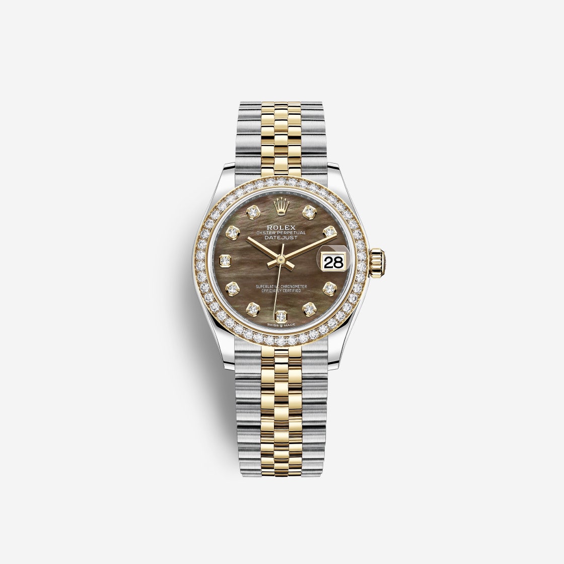 롤렉스 데이트저스트 31mm 278383RBR 블랙 진주 자개 다이아 셋팅 쥬빌리 | Rolex | KREAM