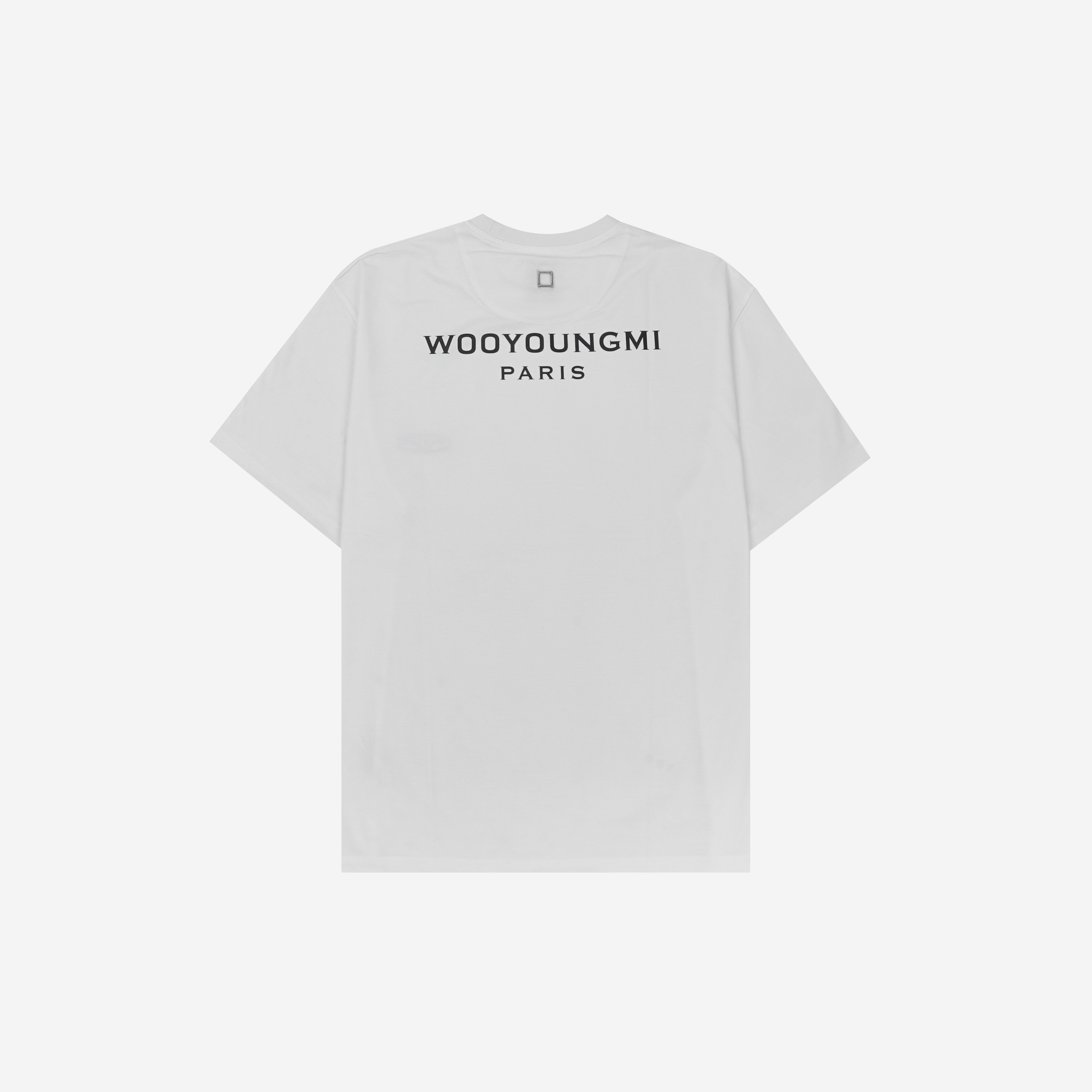 우영미 블랙 백로고 티셔츠 화이트 - 22SS | KREAM