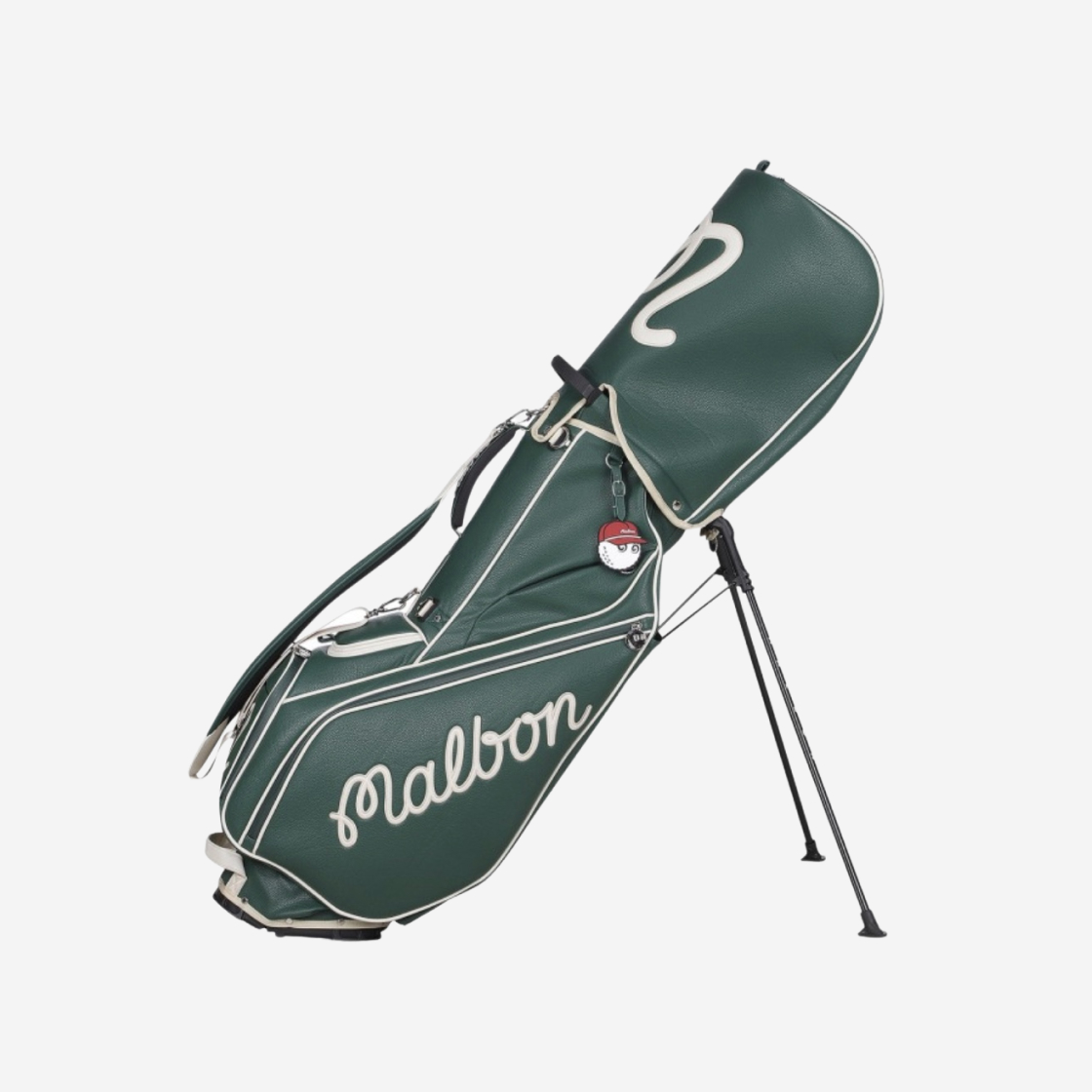 말본 골프 솔리드 포인트 스탠드백 그린 | Malbon Golf | KREAM