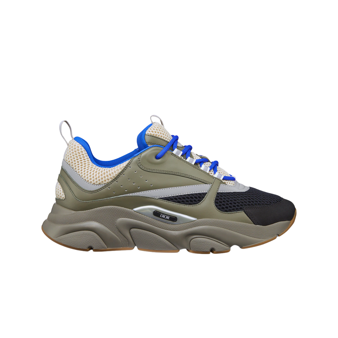 디올 B22 테크니컬 니트 스니커즈 크림 블랙 올리브 | Dior | KREAM