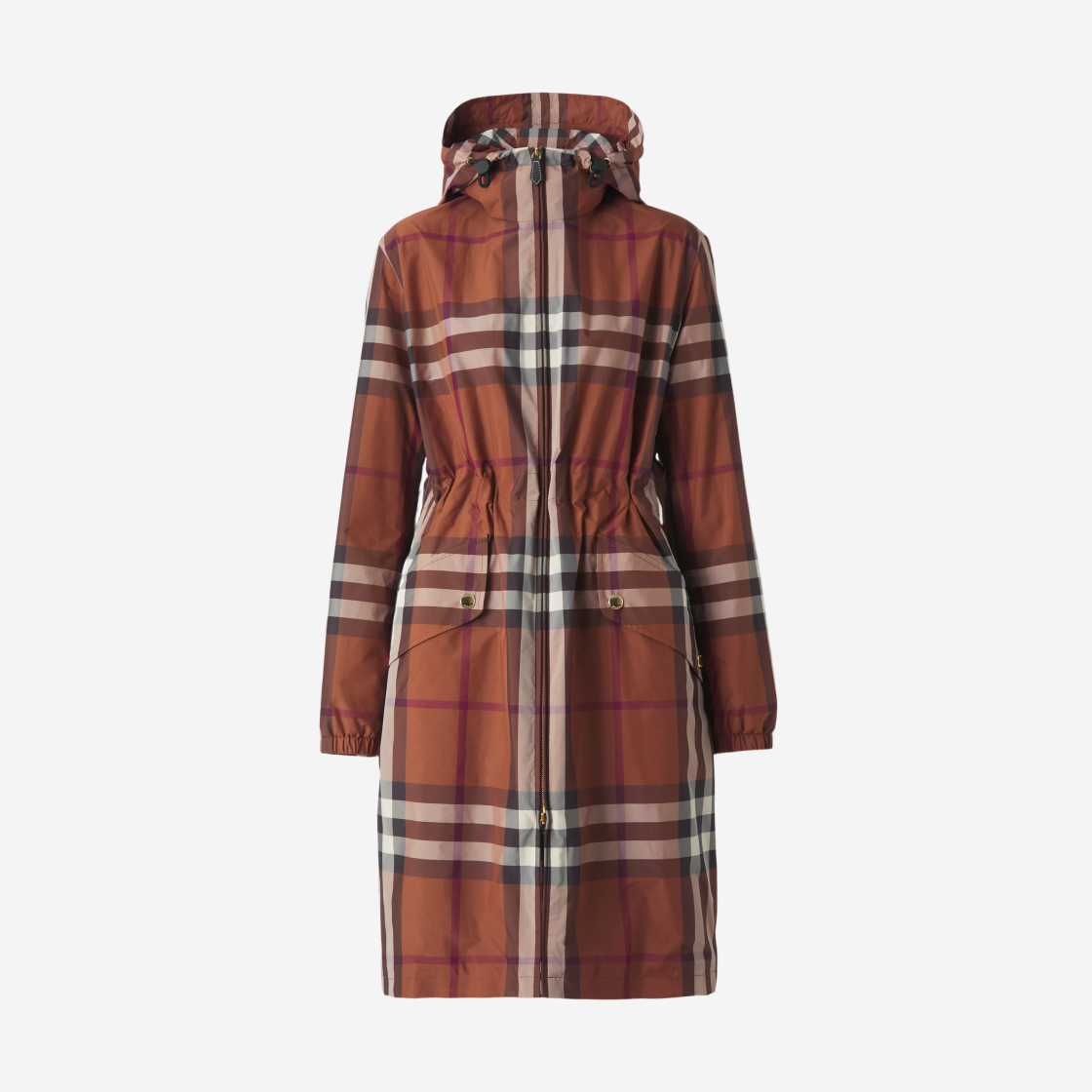 (W) 버버리 체크 라이트웨이트 파카 다크 버치 브라운 | Burberry | KREAM