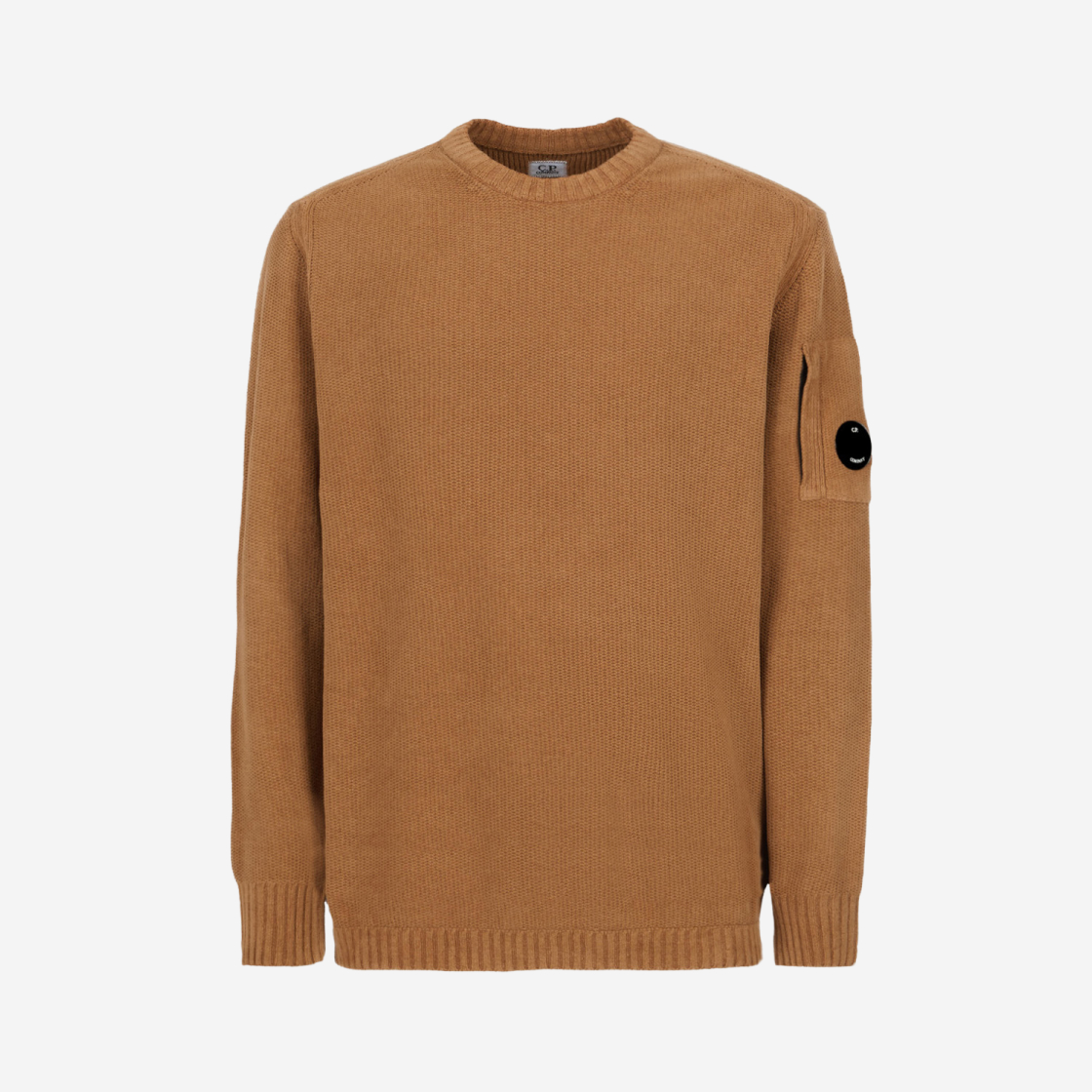 C.P. 컴퍼니 셔닐 코튼 플레인 점퍼 브론즈 브라운 - 22FW | C.P. Company | KREAM