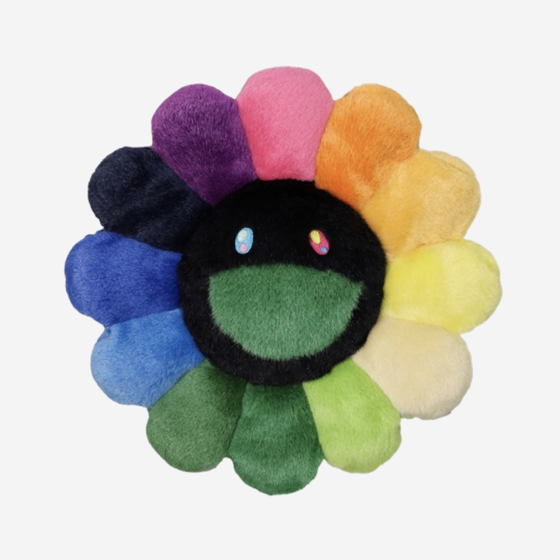 카이카이키키 플라워 쿠션 60cm 레인보우 & 블랙 | Kaikai Kiki | KREAM