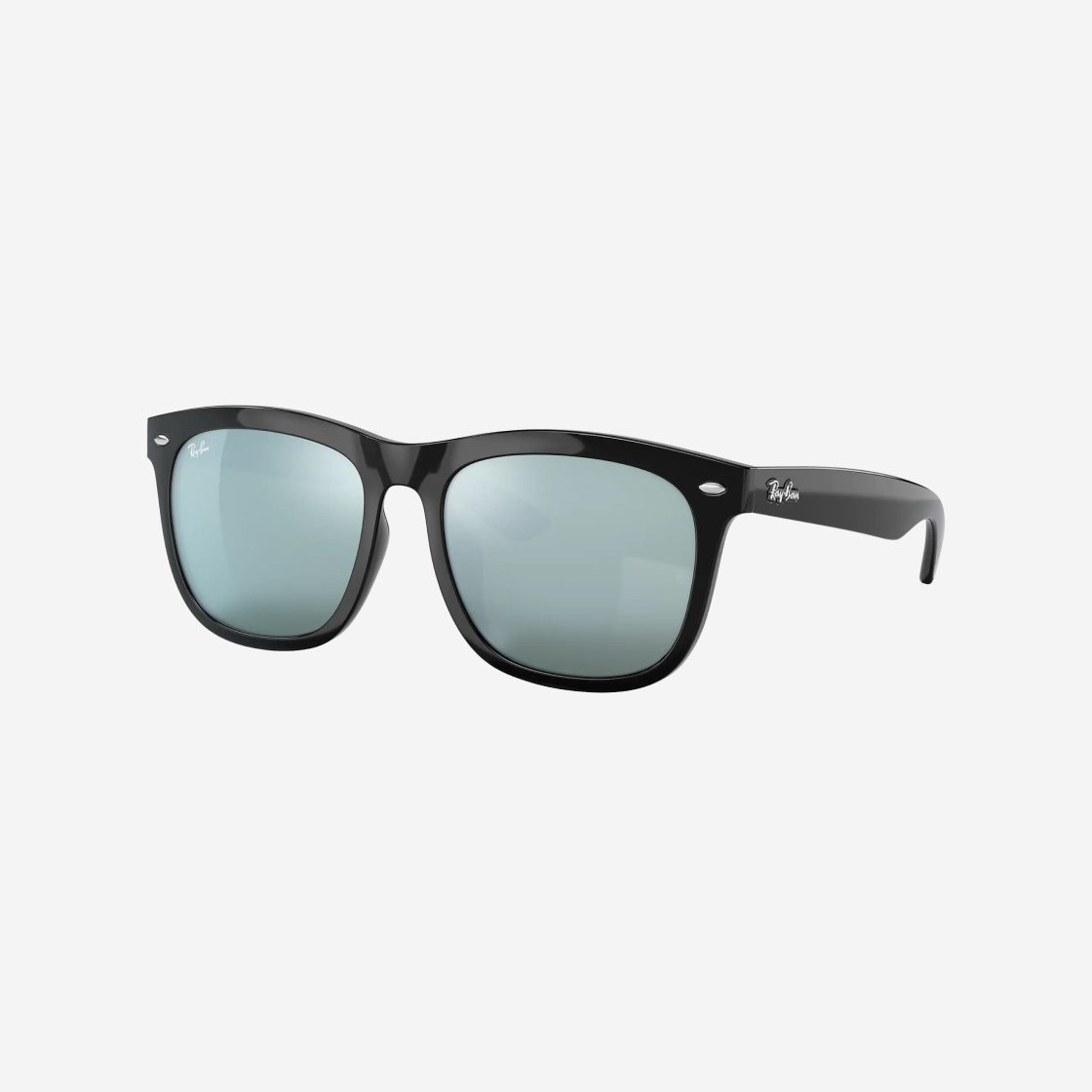 레이밴 4260D 폴리쉬드 블랙 프레임 실버 미러 렌즈 로우 브릿지 핏 | Ray-Ban | KREAM