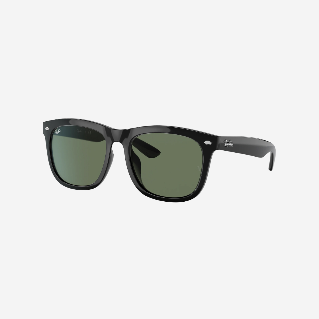 레이밴 4260D 글로스 블랙 프레임 그린 클래식 렌즈 로우 브릿지 핏 | Ray-Ban | KREAM