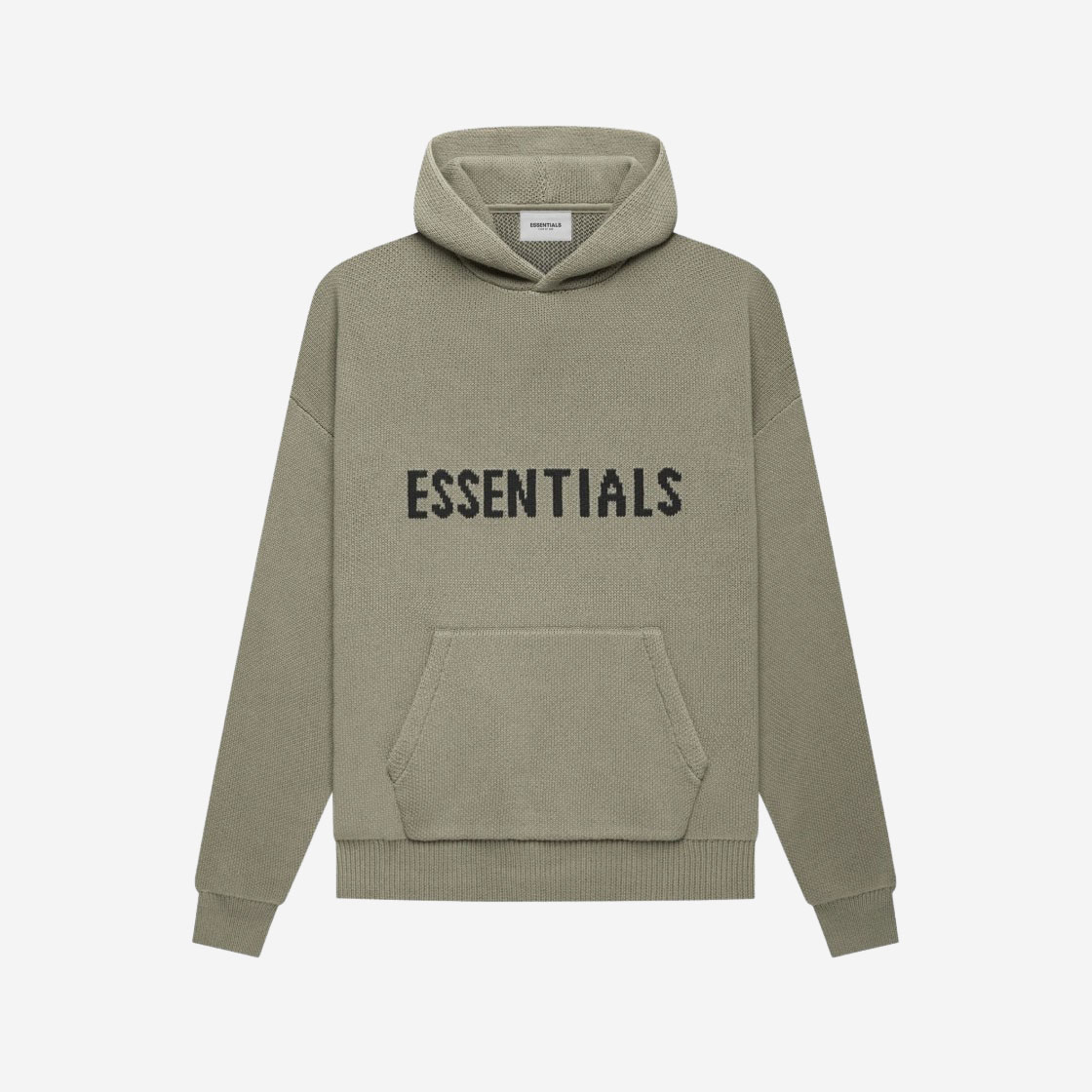 에센셜 니트 풀오버 후드 피스타치오 - 21FW | Essentials | KREAM