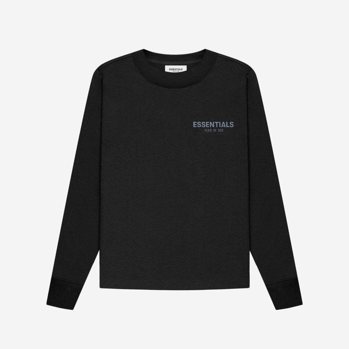 (키즈) 에센셜 롱슬리브 티셔츠 블랙 - 21SS | Essentials | KREAM