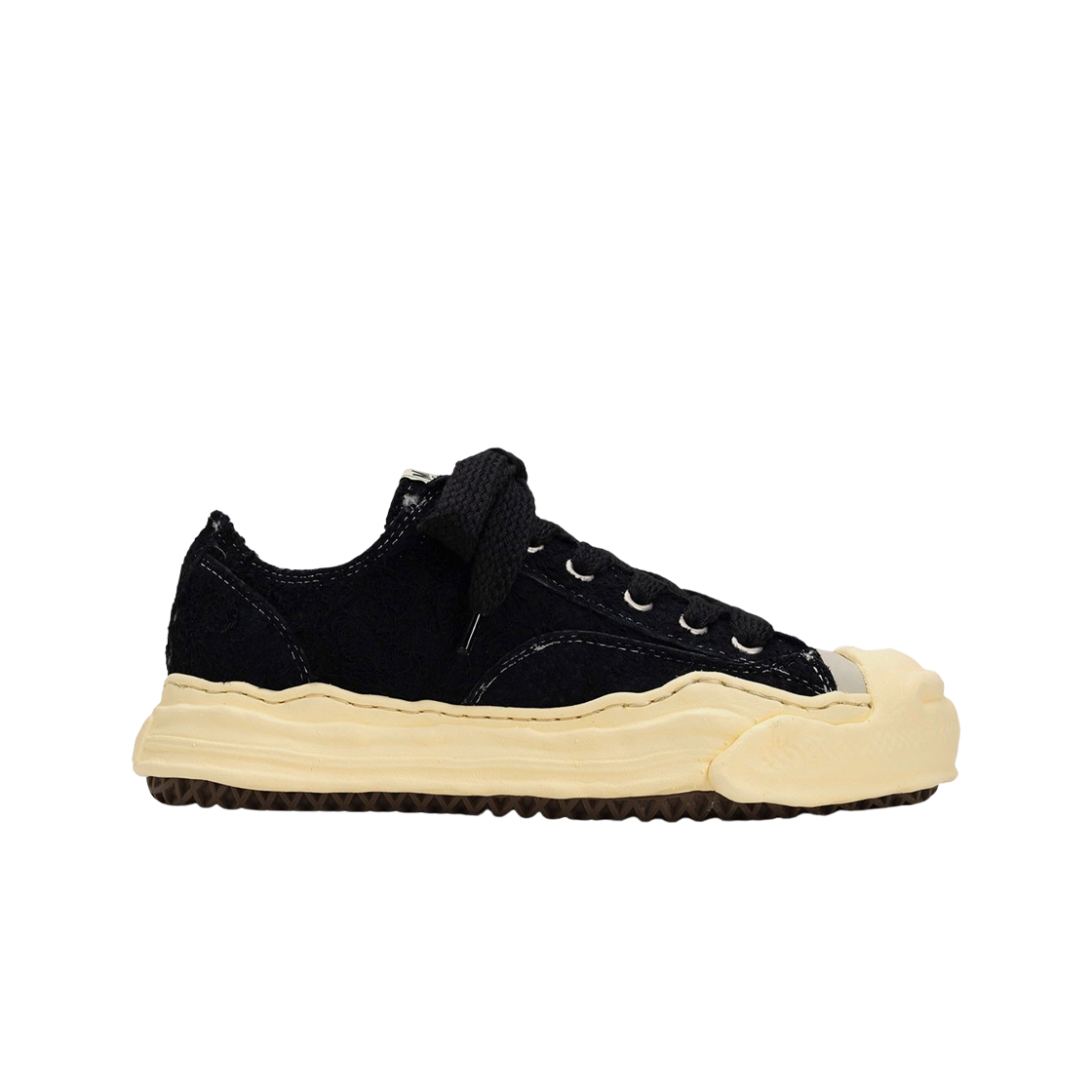 메종 미하라 야스히로 행크 OG 솔 브로큰 스웨이드 로우탑 스니커즈 블랙 | Mihara Yasuhiro | KREAM