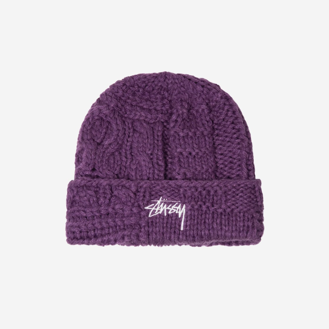 스투시 니트 패치워크 비니 퍼플 | Stussy | KREAM