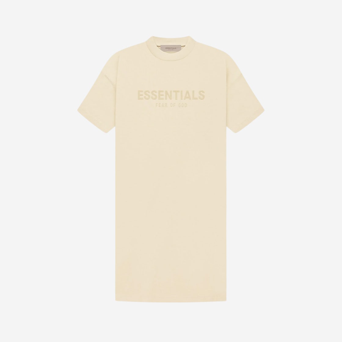 (W) 에센셜 티셔츠 드레스 에그 쉘 - 22FW | Essentials | KREAM