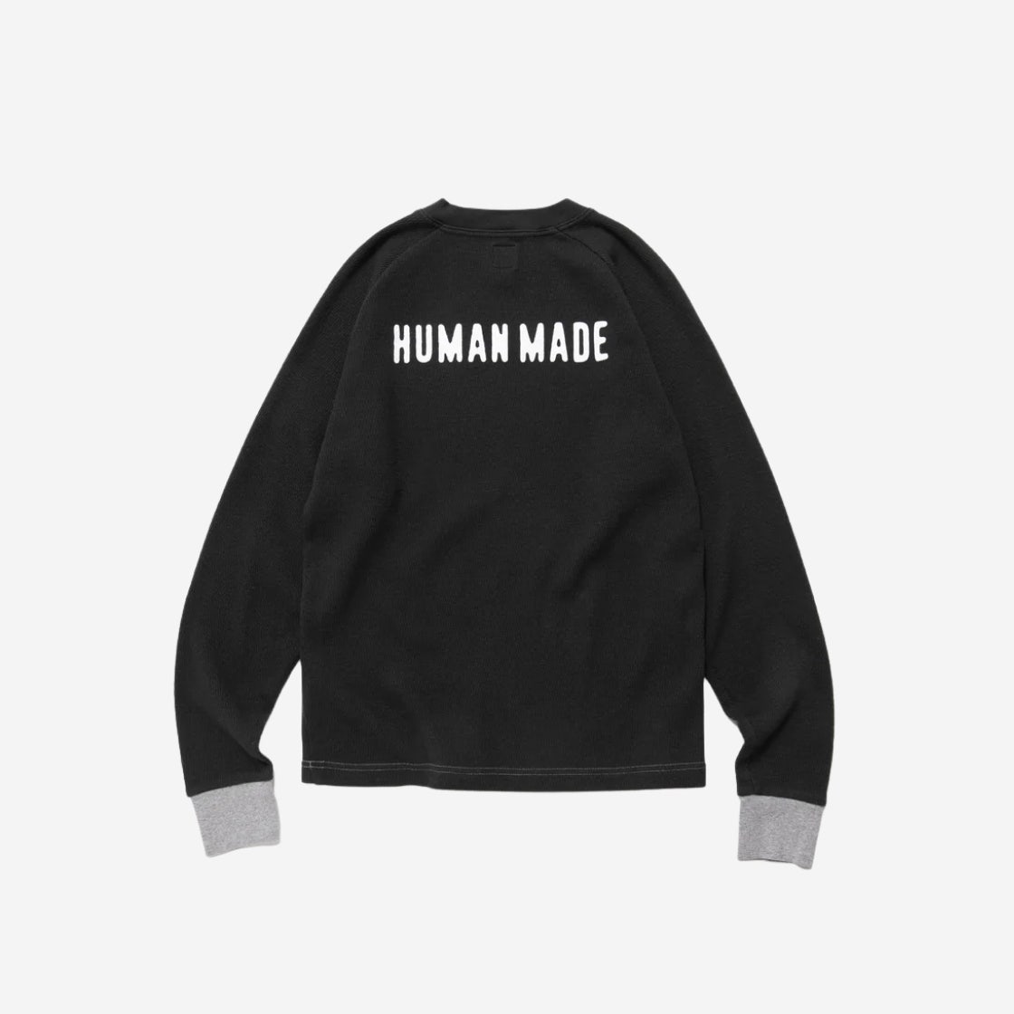 휴먼 메이드 써멀 롱슬리브 티셔츠 블랙 | Human Made | KREAM