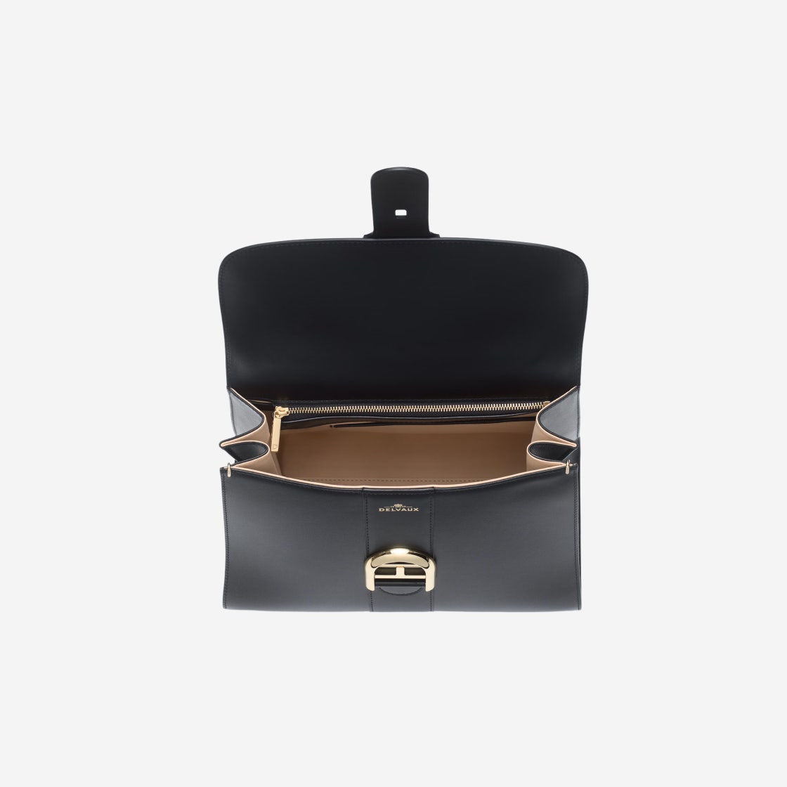 델보 브리앙 MM 박스 카프 블랙 | Delvaux | KREAM