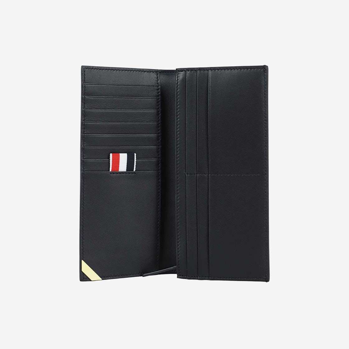 톰브라운 박스 카프스킨 RWB 에나멜 코너 자켓 장지갑 블랙 | Thom Browne | KREAM