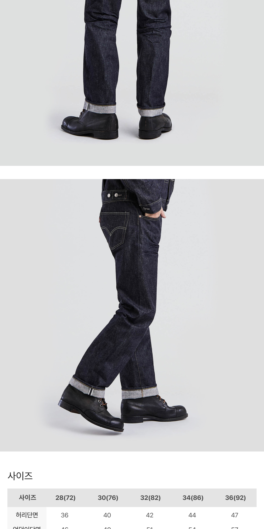 LVC 1955 501® 진_50155-0055 리지드 다크 워시 | Levi's | KREAM