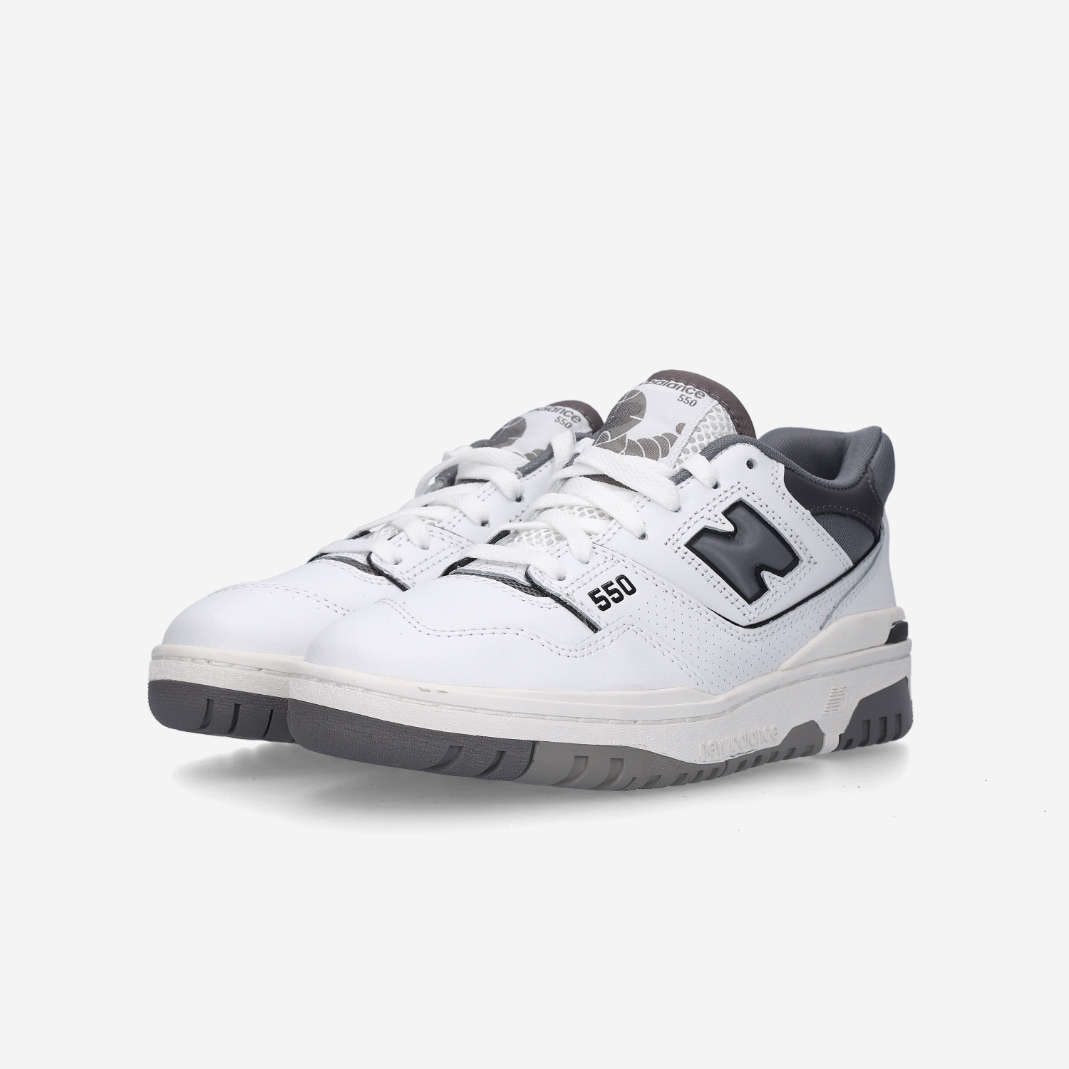 뉴발란스 550 화이트 그레이 다크 그레이 - 2E 와이드 | KREAM