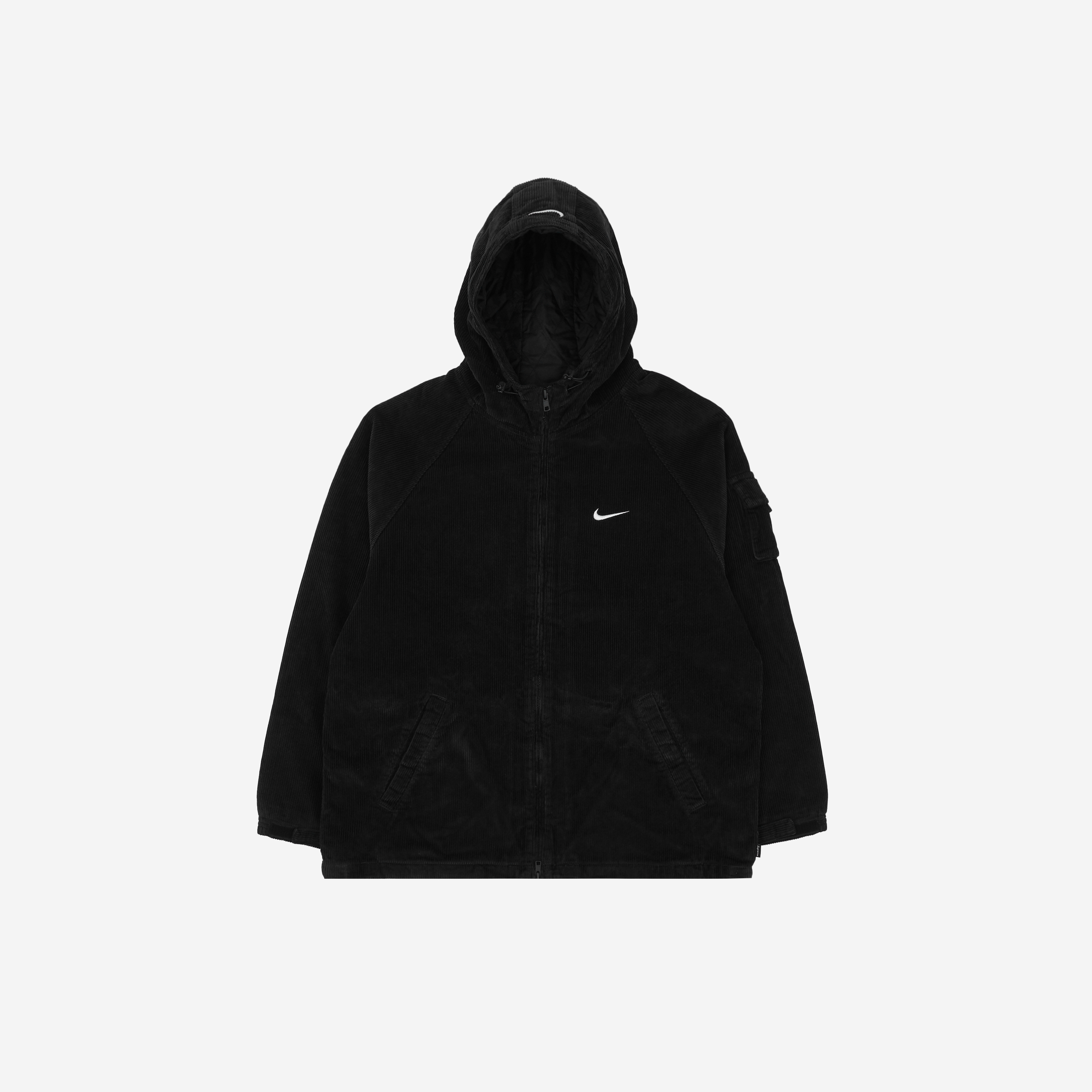 슈프림 x 나이키 아크 코듀로이 후드 자켓 블랙 - 22SS | KREAM