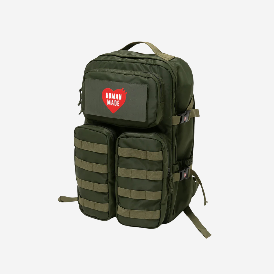 휴먼 메이드 밀리터리 백팩 올리브 드랩 | Human Made | KREAM