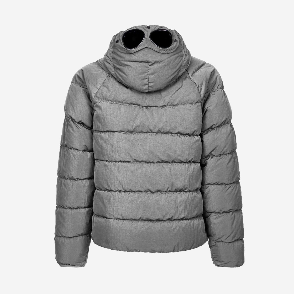 C.P. 컴퍼니 에코 크롬 R 후드 다운 고글 자켓 메탈 그레이 - 22FW | C.P. Company | KREAM