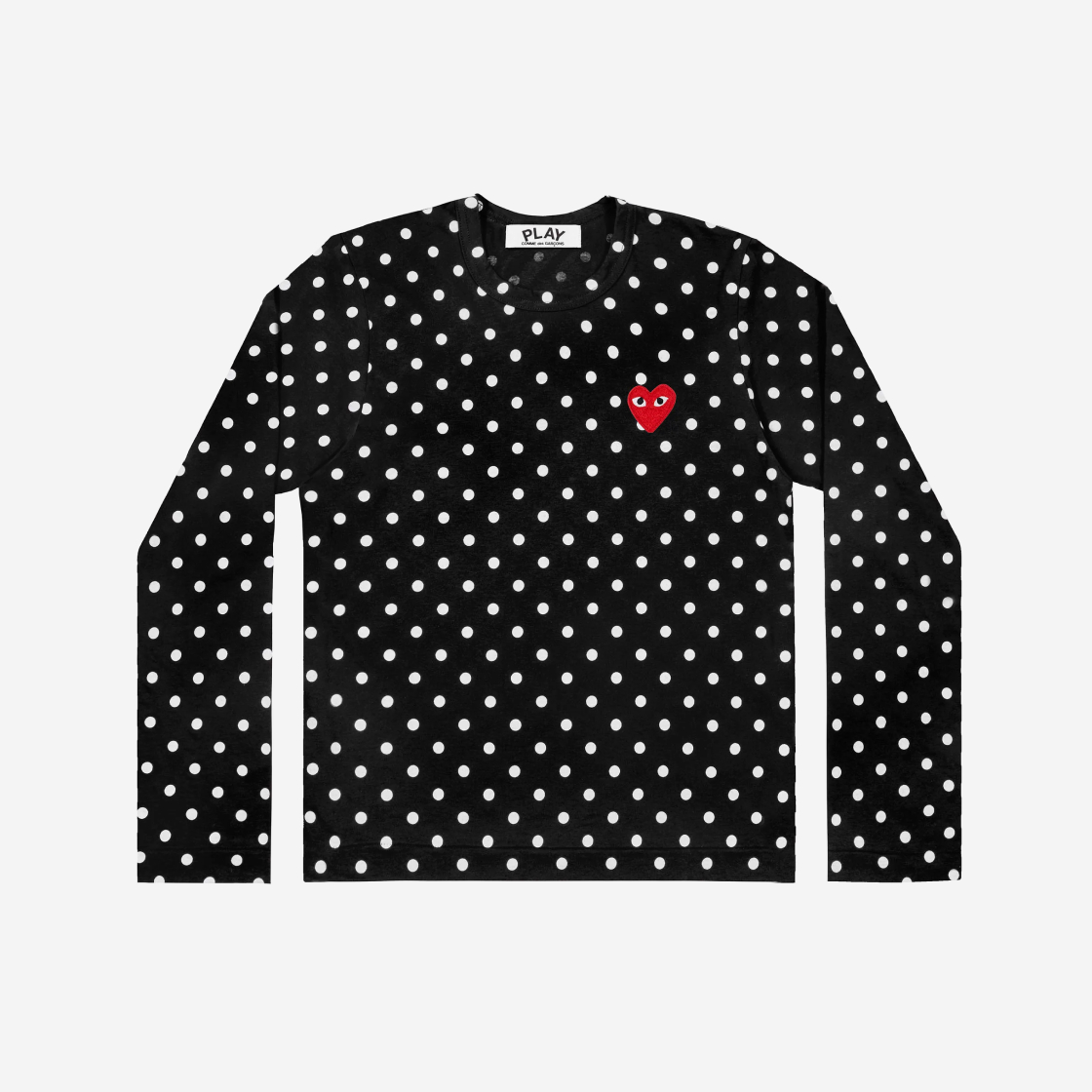 플레이 꼼데가르송 폴카 닷 티셔츠 블랙 화이트 Play Comme Des Garcons Kream
