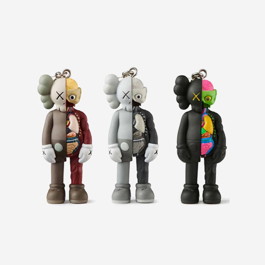 카우스 도쿄 퍼스트 컴패니언 플레이드 키체인 (3개 세트) | Kaws | KREAM