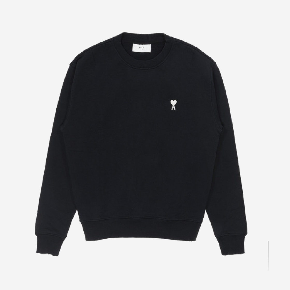 아미 스몰 하트 로고 스웨트셔츠 블랙 - 21SS | AMI | KREAM