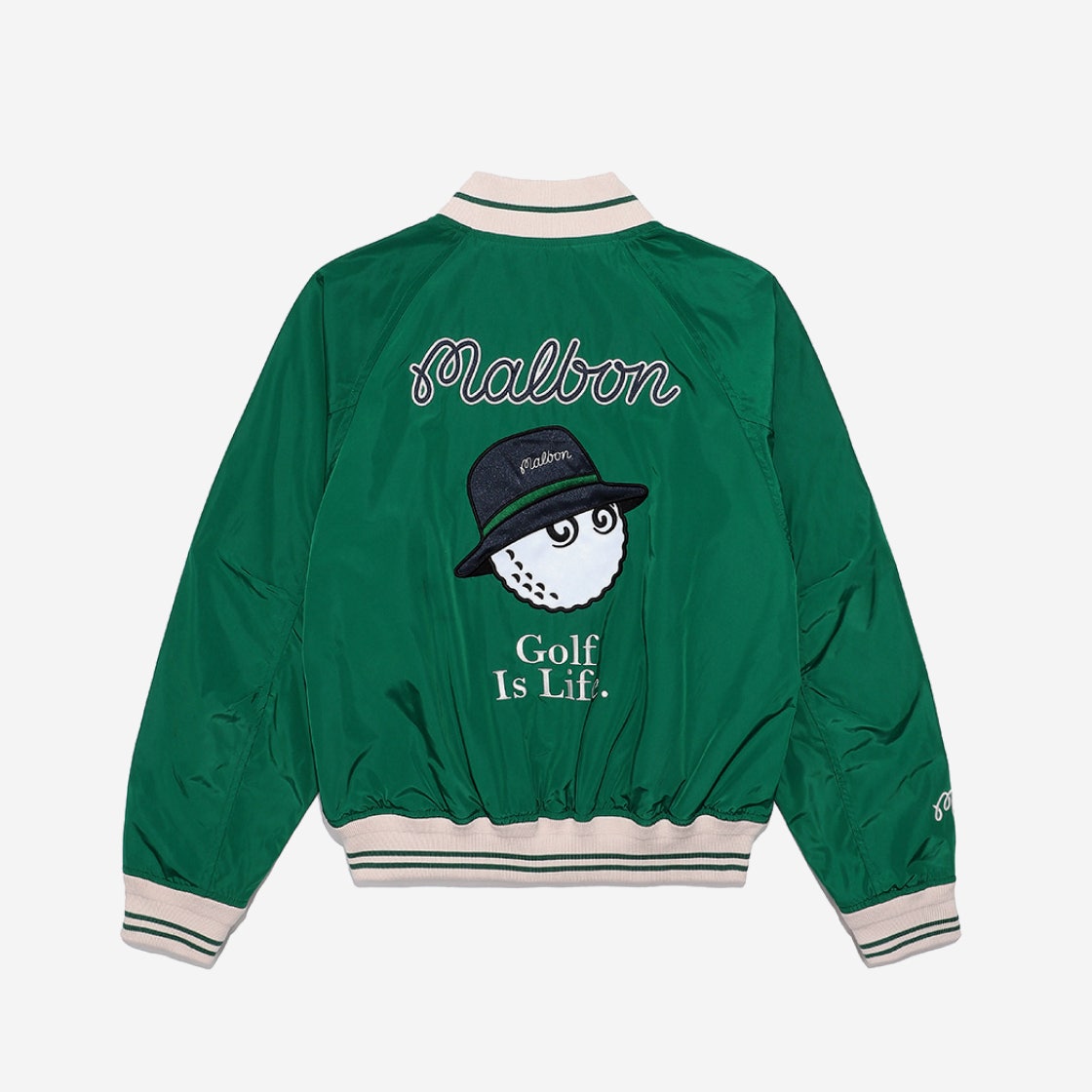 (W) 말본 골프 버킷 스타디움 자켓 그린 | Malbon Golf | KREAM