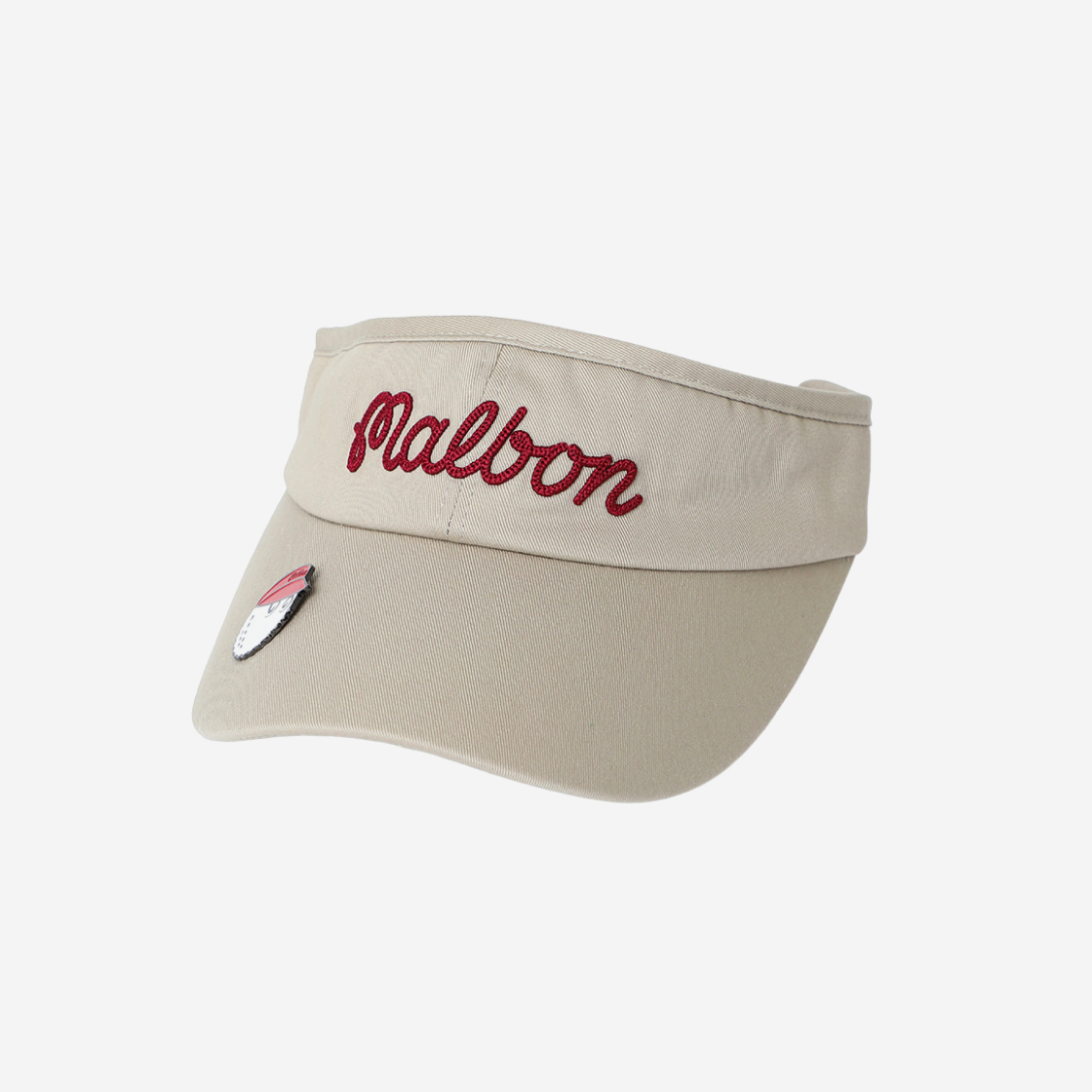 (W) 말본 골프 바이저 & 볼마커 세트 베이지 | Malbon Golf | KREAM