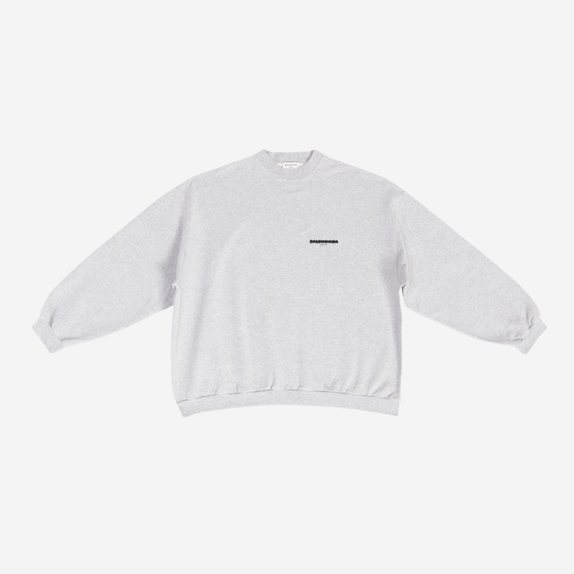 발렌시아가 스트라이크 1917 오버사이즈 스웨트셔츠 다크 그레이 | Balenciaga | KREAM