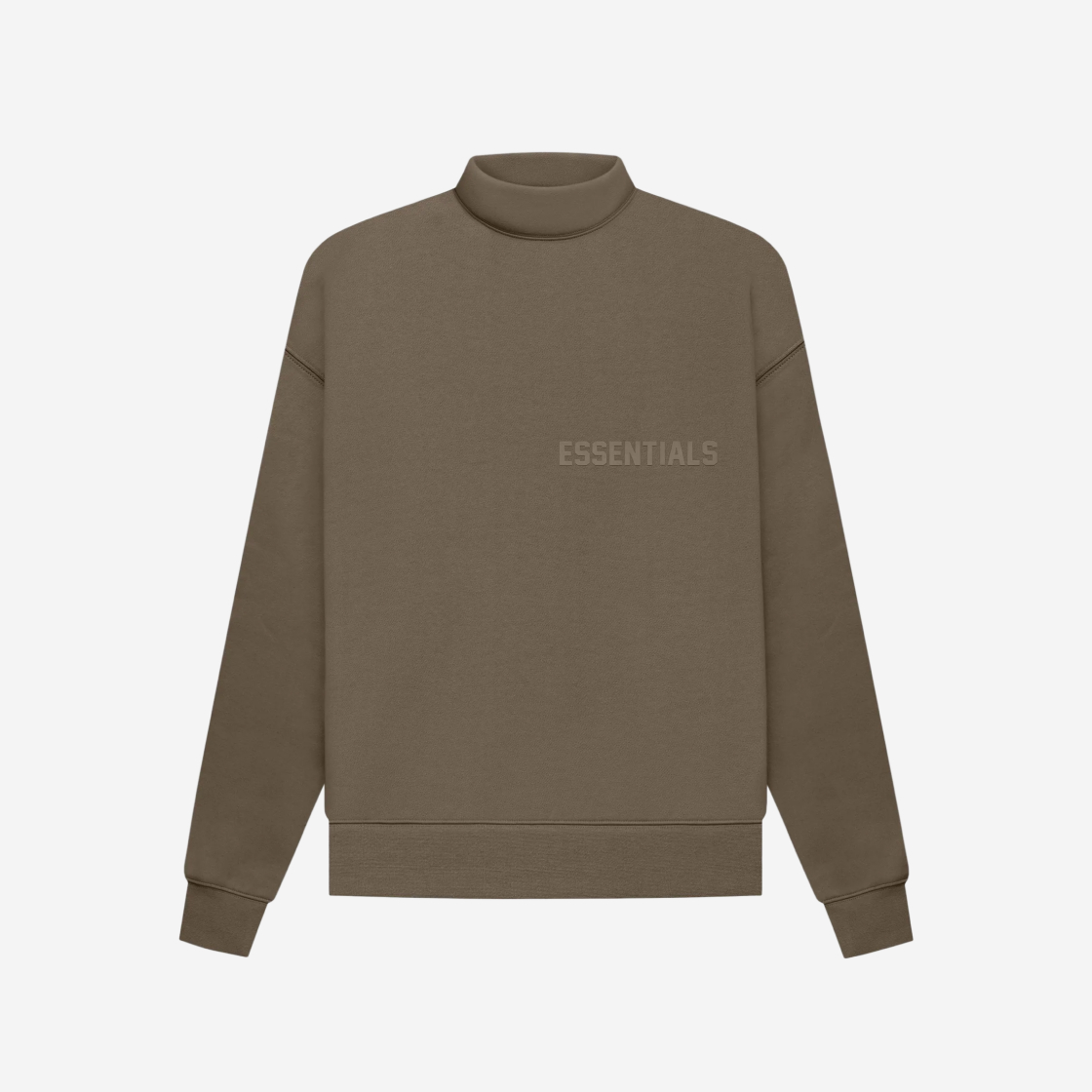 에센셜 모크넥 스웨트셔츠 우드 - 22FW | Essentials | KREAM