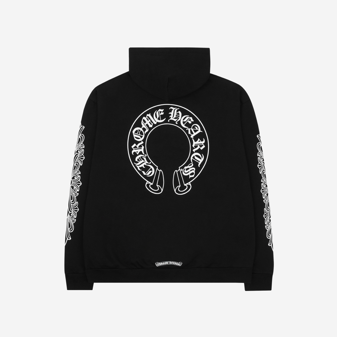 크롬하츠 홀스슈 플로랄 후드 블랙 | Chrome Hearts | KREAM