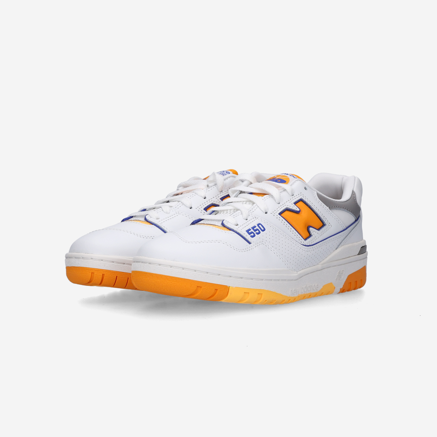 뉴발란스 550 화이트 바이브런트 오렌지 - 2E 와이드 | KREAM