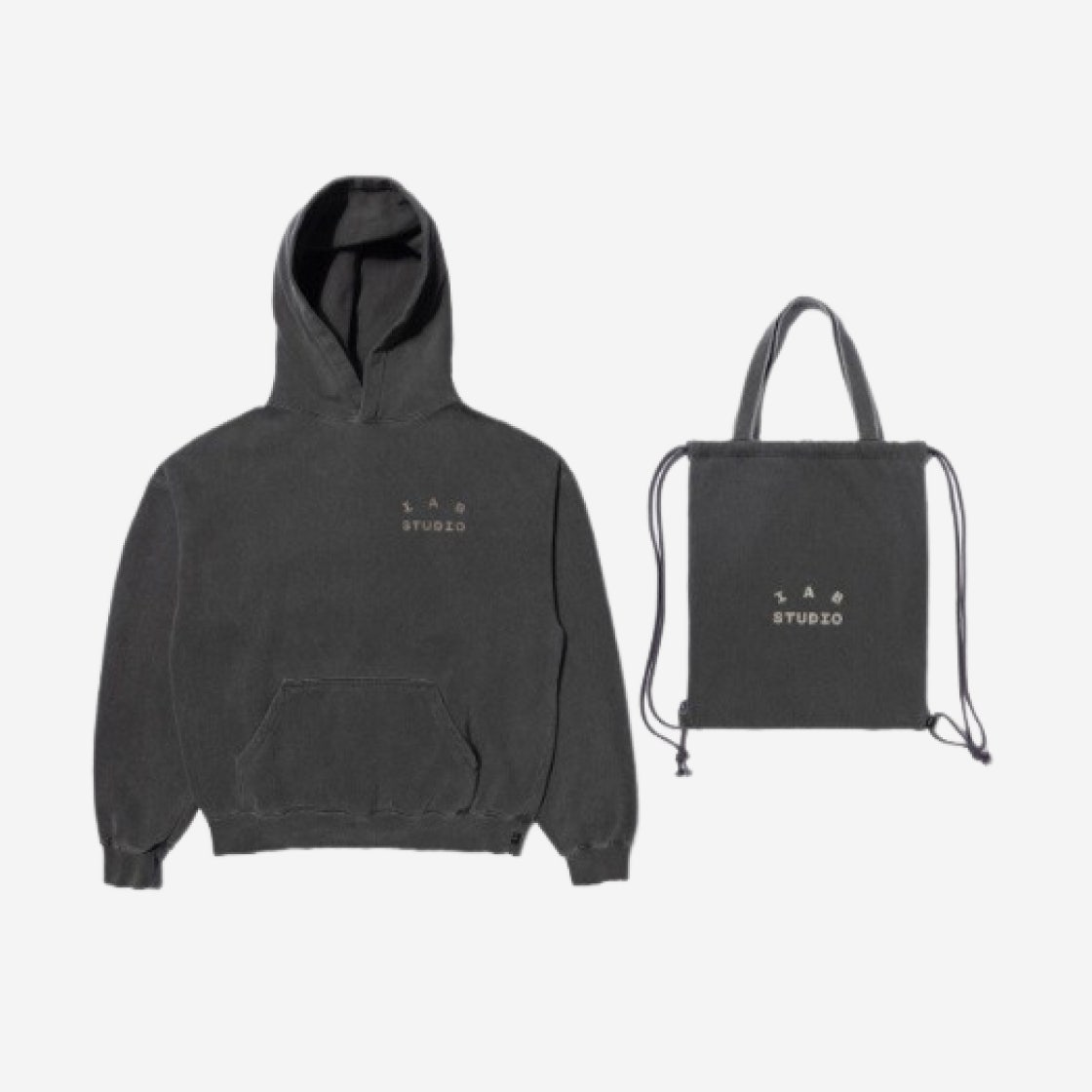 아이앱 스튜디오 피그먼트 후드 & 색 블랙 | IAB Studio | KREAM