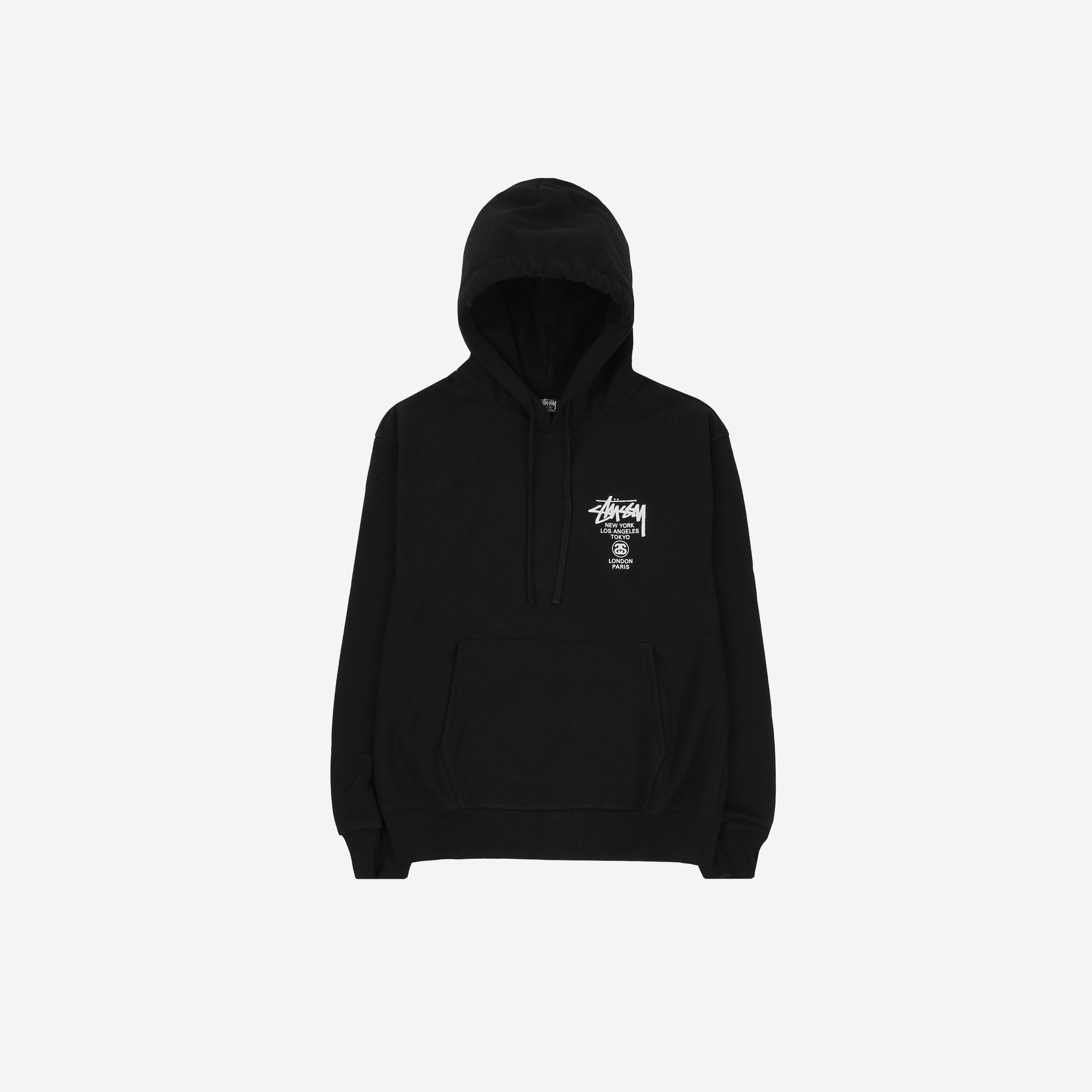스투시 월드투어 후드 블랙 2022 | KREAM