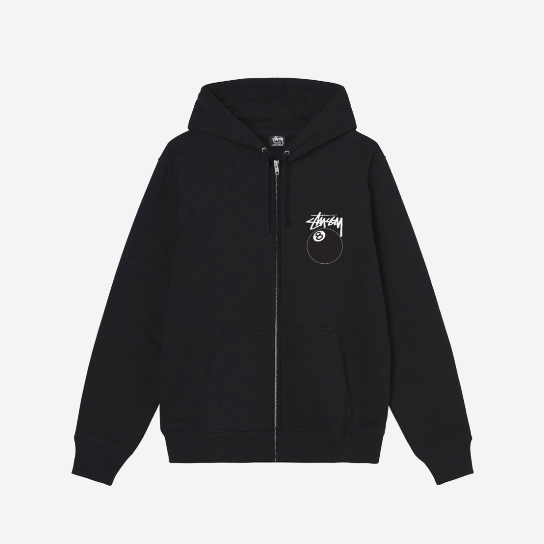 스투시 8볼 후드 집업 블랙 - 22SS | Stussy | KREAM