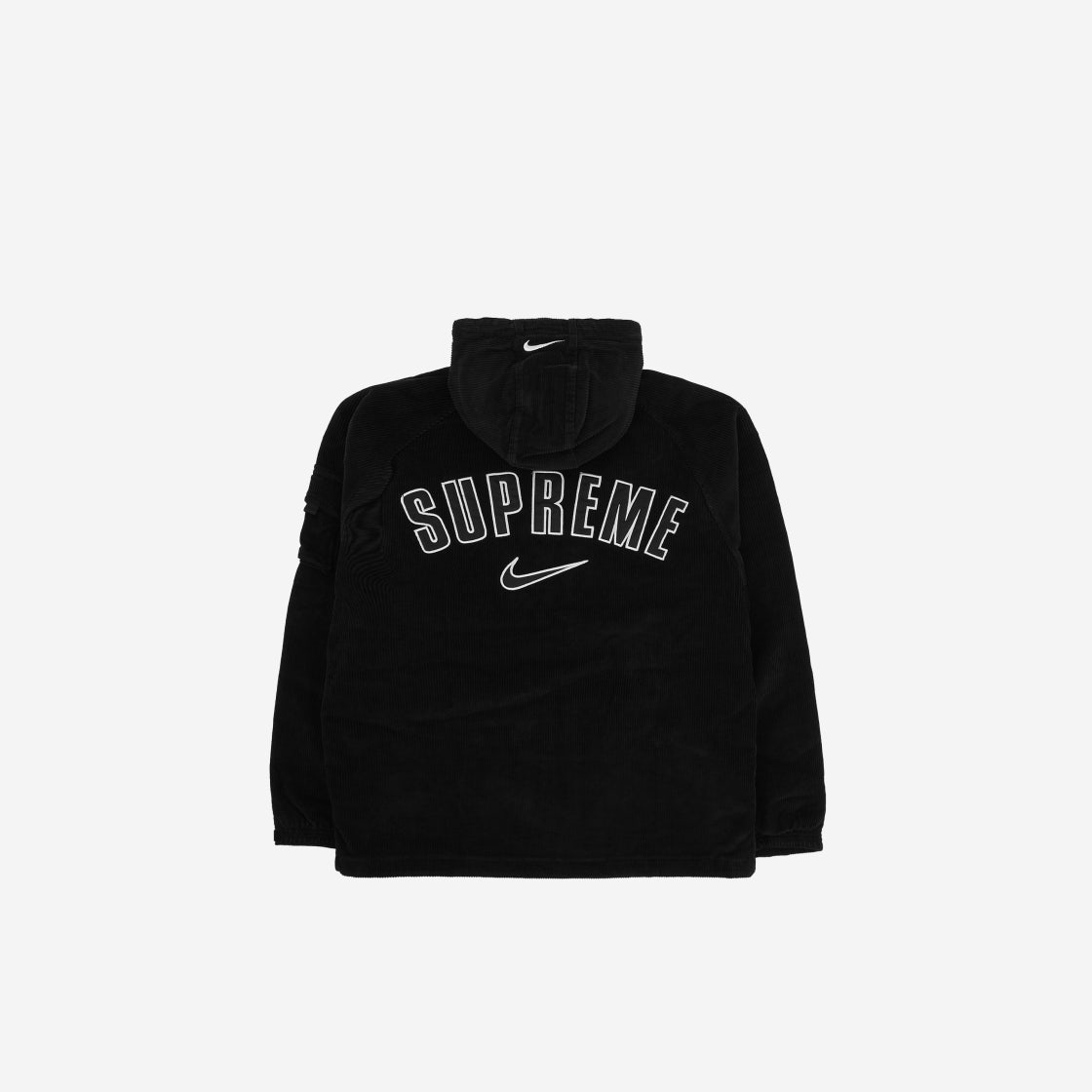슈프림 x 나이키 아크 코듀로이 후드 자켓 블랙 - 22SS | KREAM