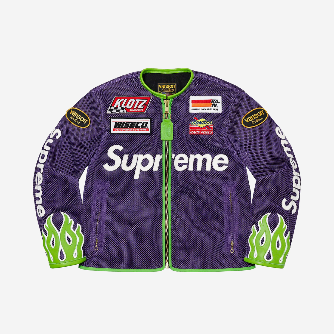 슈프림 x 밴슨 레더스 코듀라 메쉬 자켓 퍼플 - 22SS | Supreme | KREAM