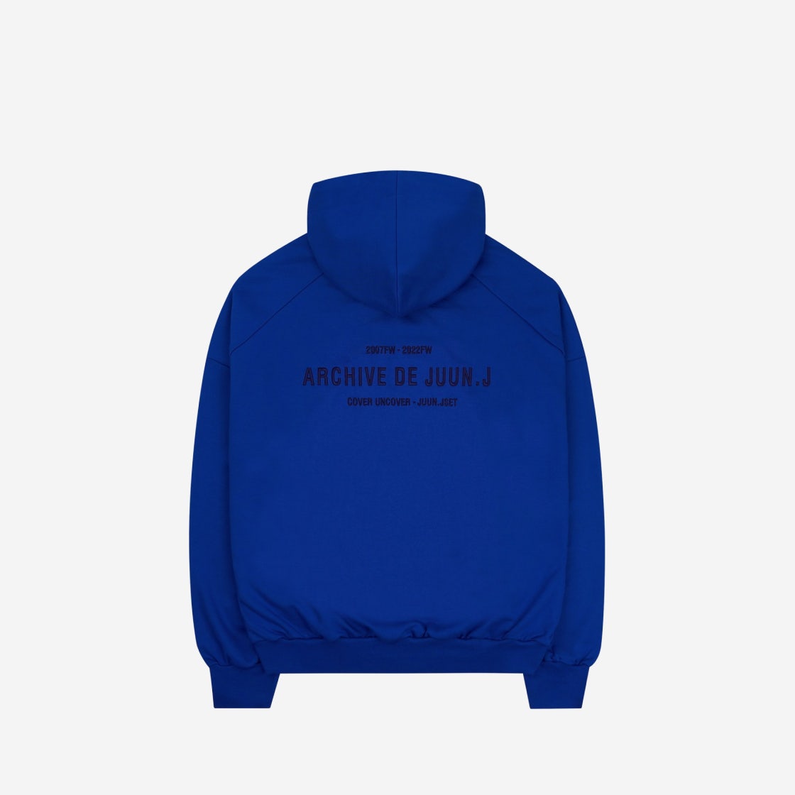 준지 아카이브 오버사이즈 후드 스웨트셔츠 블루 | JUUN.J | KREAM
