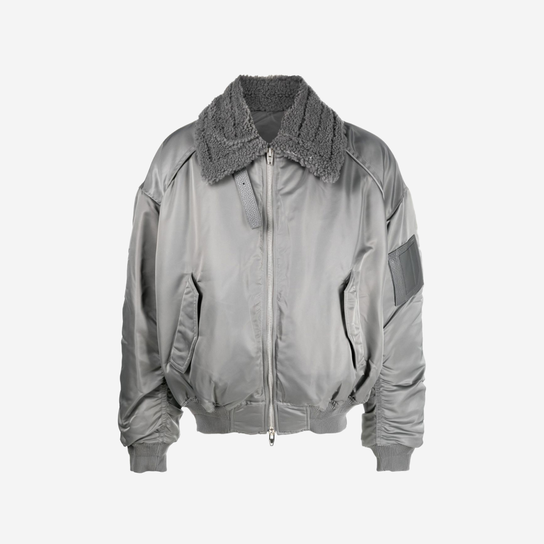 준지 무스탕 MA-1 점퍼 그레이 - 22FW | JUUN.J | KREAM