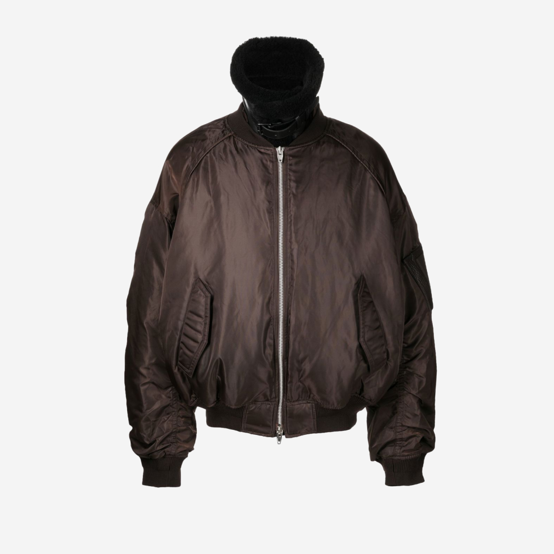 준지 무스탕 MA-1 점퍼 브라운 - 22FW | JUUN.J | KREAM